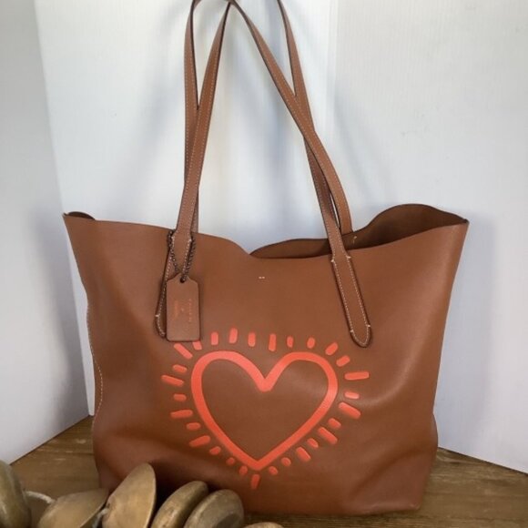 Coach | Bags | Coach Keith Haring Heart Tote | Poshmark